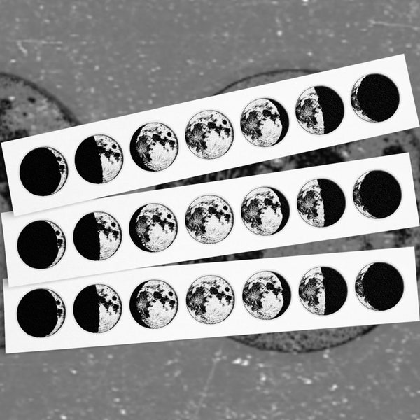Moon Phase Tattoo - Etsy