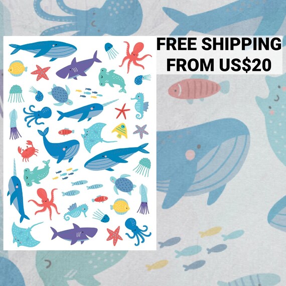 Sea Life Temporary Tattoo Transfers. Under the sea birthday party ...