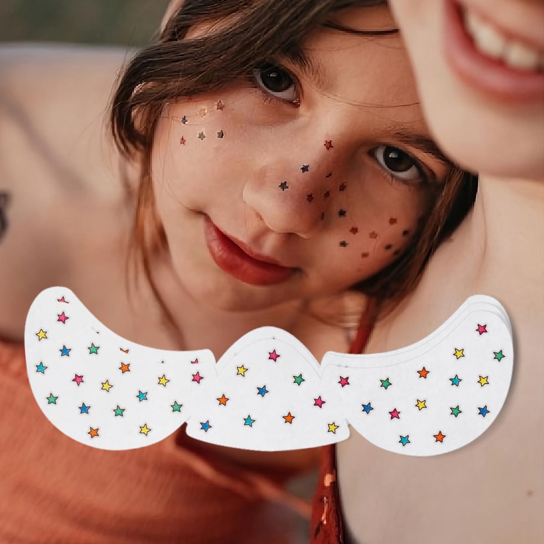 Star Face Freckles Temporary Tattoos. Fake Beauty Marks for Kids Make ...