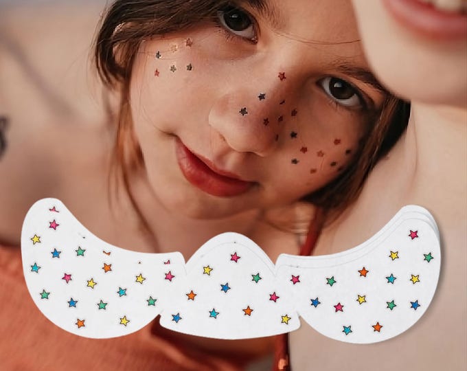 Star Face Freckles Temporary Tattoos. Fake Beauty Marks for Kids Make ...