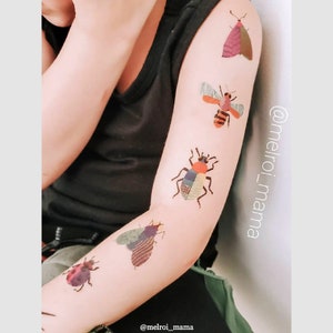 Bugs Party Temporary Tattoo Transfers. Beetles Party Favors - Etsy