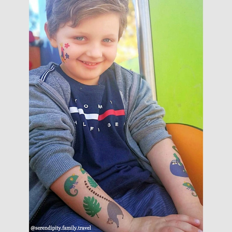 Jungle Party Temporary Tattoo Transfers of Wild Animals. | Etsy