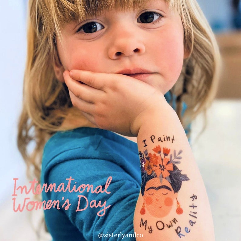 Frida Kahlo Temporary Tattoos: "i Paint My Own Reality" Stickers - Set ...