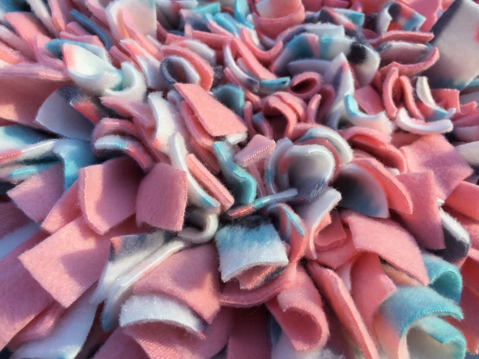 Easy to Store Roll-up Boho/coral Household Shag Mat | Etsy