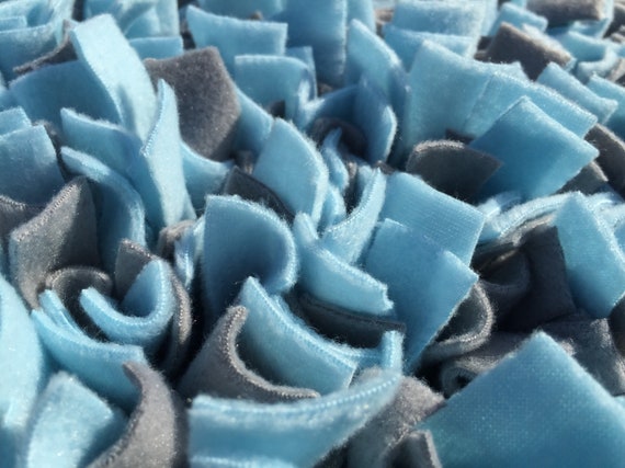 Baby Blue & Dark Gray Washable Snuffle Mat/ Pet Nose Work | Etsy