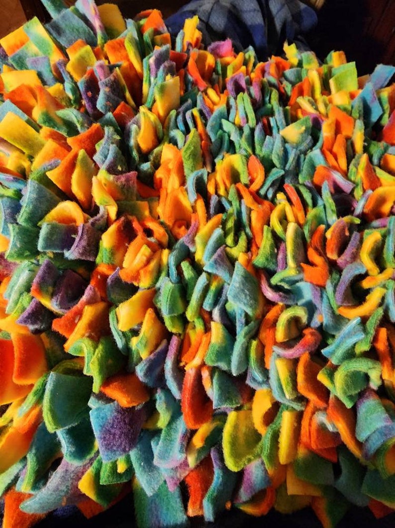 Rainbow 12x12 X-small Washable Snuffle Mat/treat Hunting Mat - Etsy
