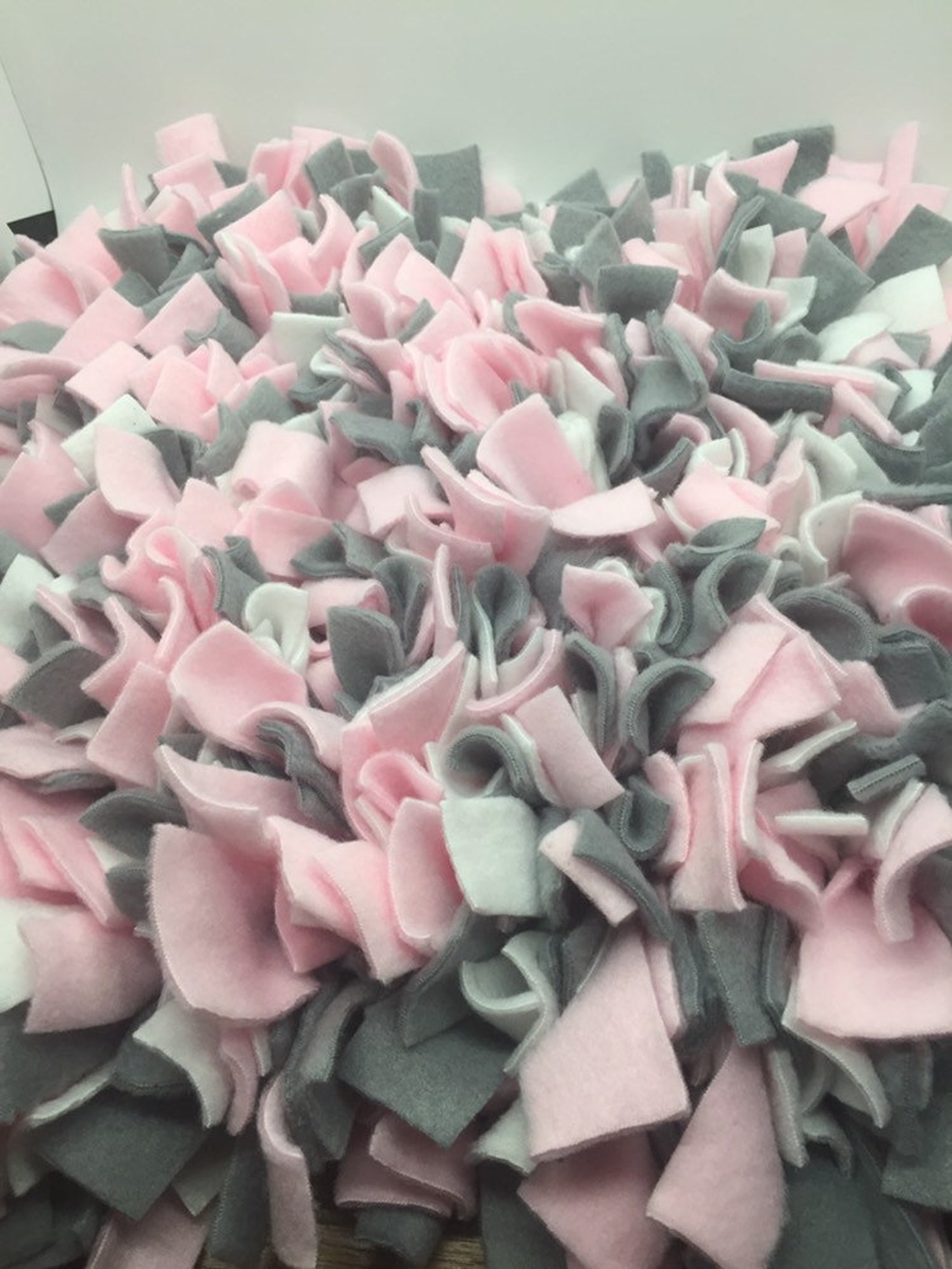 Pastel Pink Gray White Washable Snuffle Mat/ Pet Nose Work - Etsy