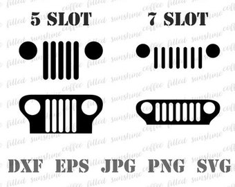 Jeep grill svg | Etsy