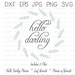 HELLO DARLING WREATH Digital Wreath Svg Hello Wreath Hello - Etsy