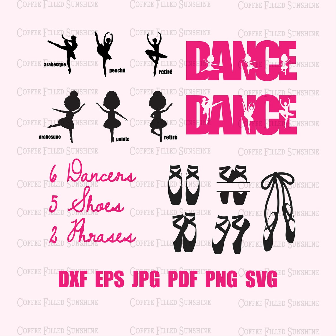 BALLET DANCER SVG Digital Download File Cut File | Etsy