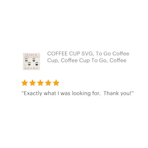COFFEE CUP SVG - to Go Coffee Cup, Digital File, Cut Print File ...