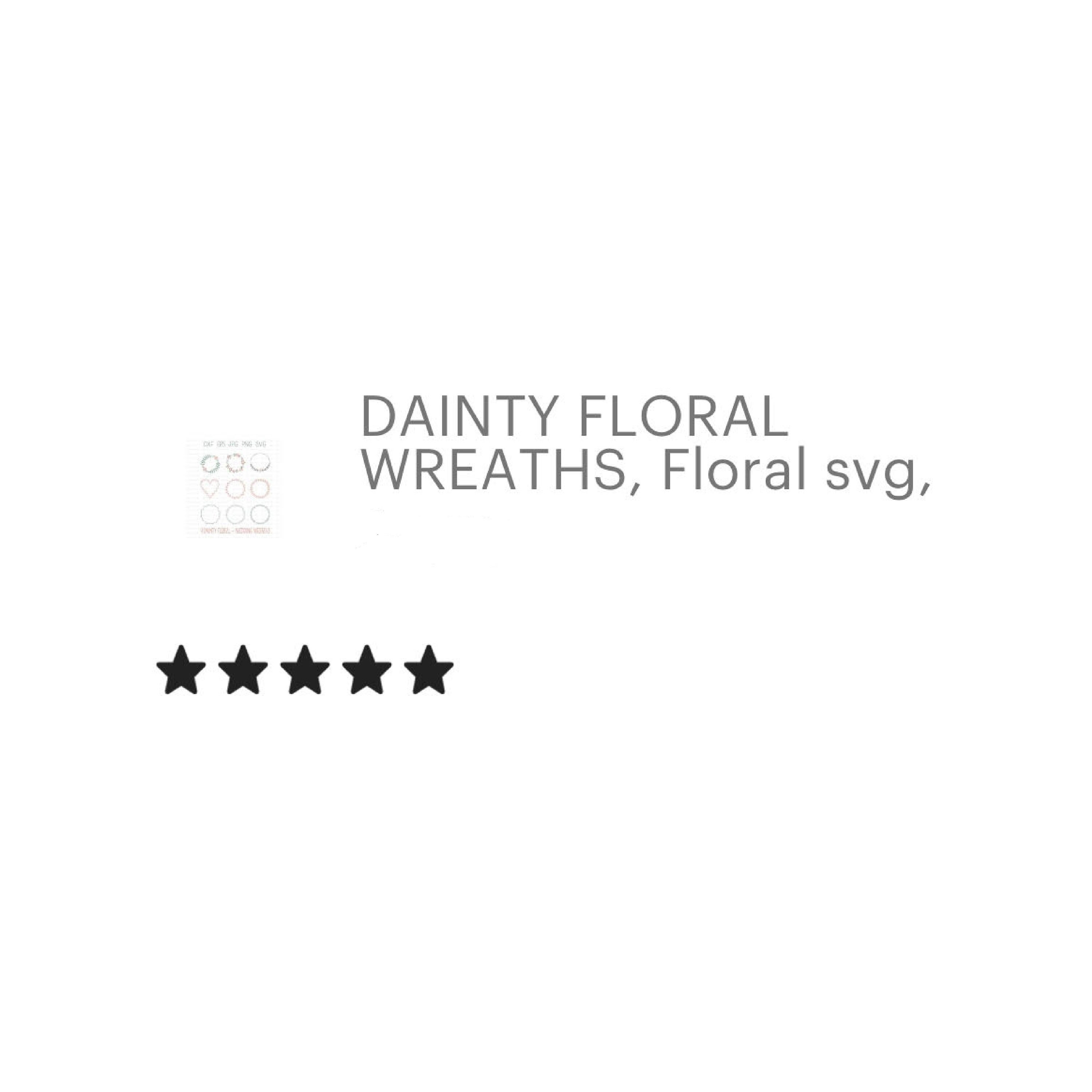DAINTY FLORAL WREATHS Floral Svg Wedding Wreath Svg Wreath | Etsy