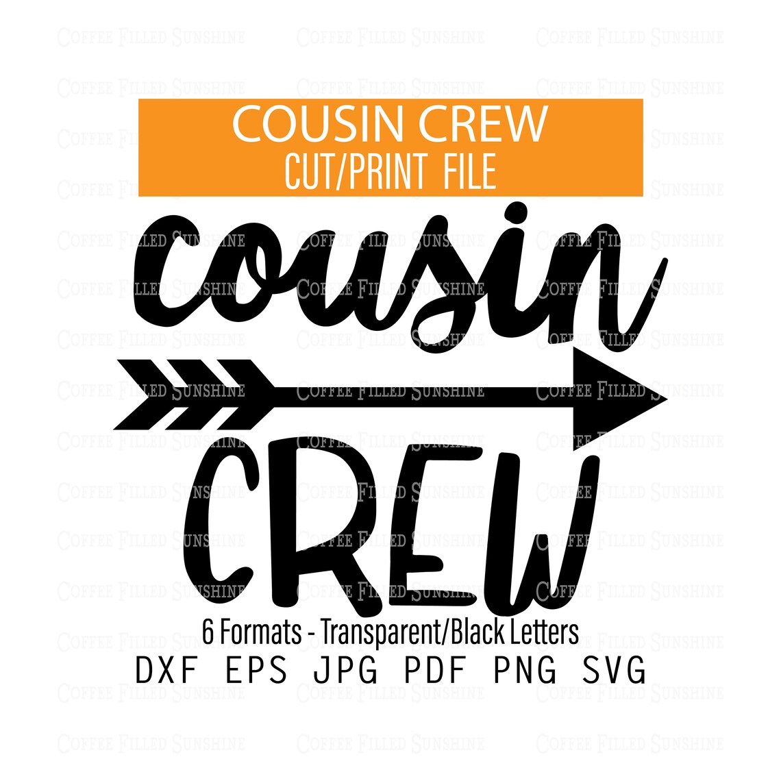 COUSIN CREW Vector Clipart Cut/print File Instant - Etsy