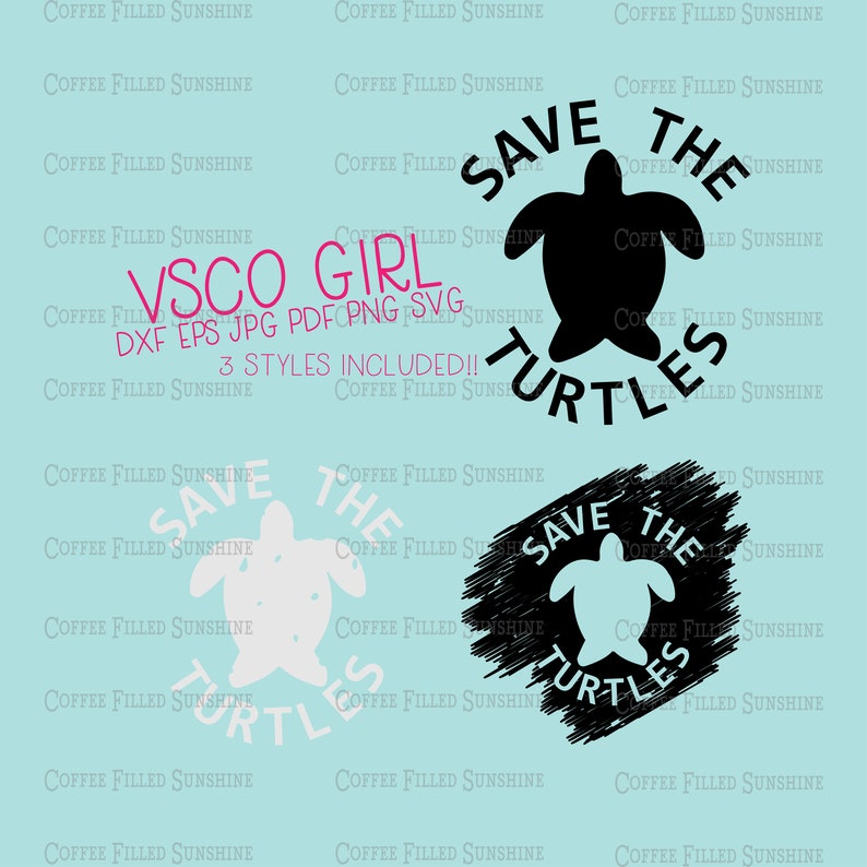 SAVE the TURTLES VSCO Girl Svg Sksksk and I Oop - Etsy