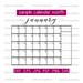 CALENDAR MONTHS SVG Digital Cut Print File Days Months - Etsy