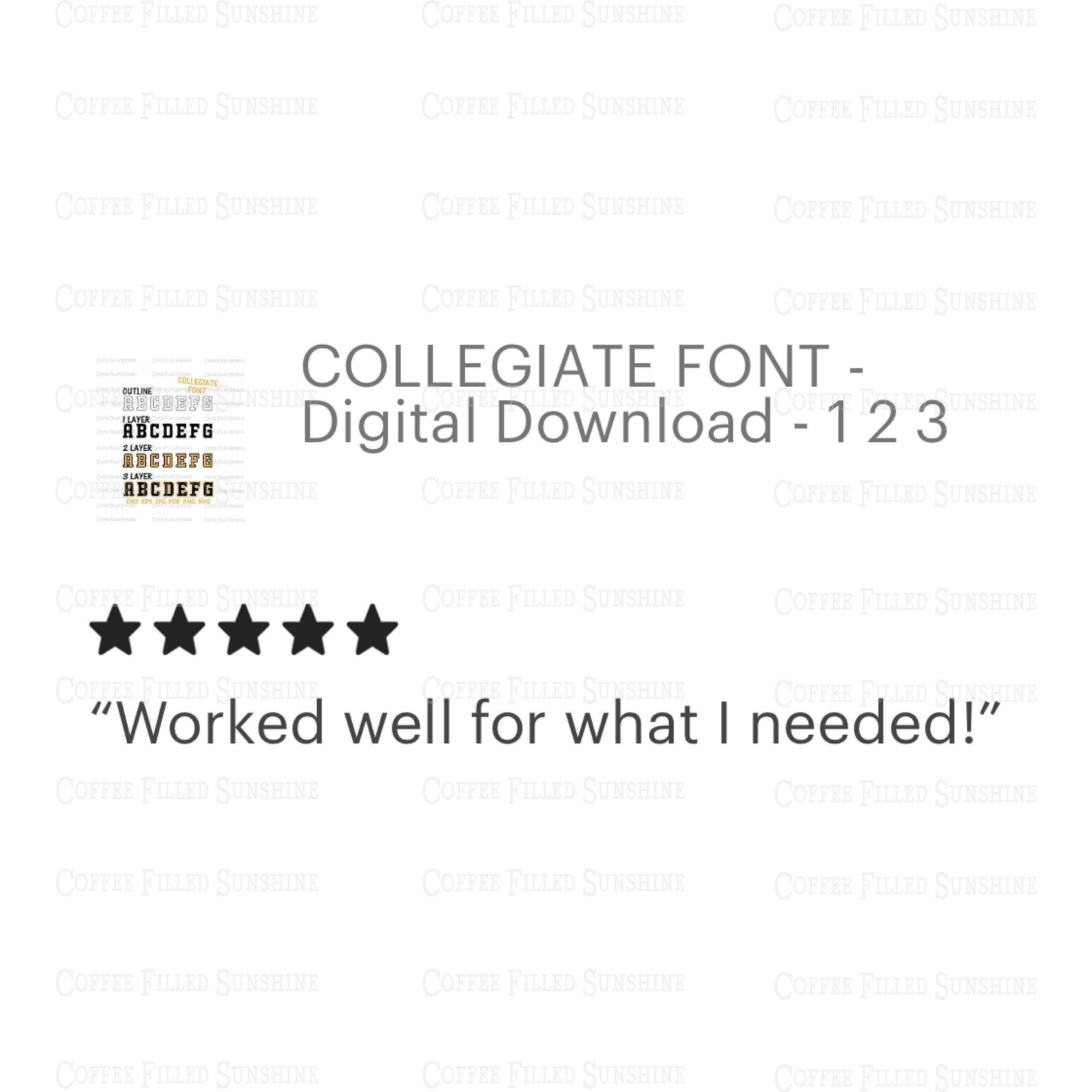Collegiate Font Download
