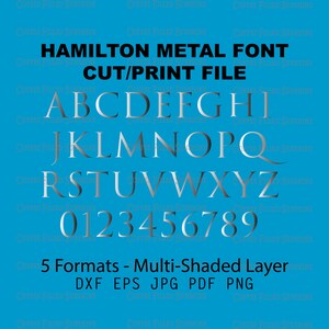 HAMILTON BUNDLE - VECTOR Letters - Digital Cut File, Hand Drawn Letters ...