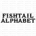 FISHTAIL CARNIVAL ALPHABET, Fishtail Letters, Carnival Letters, Svg ...