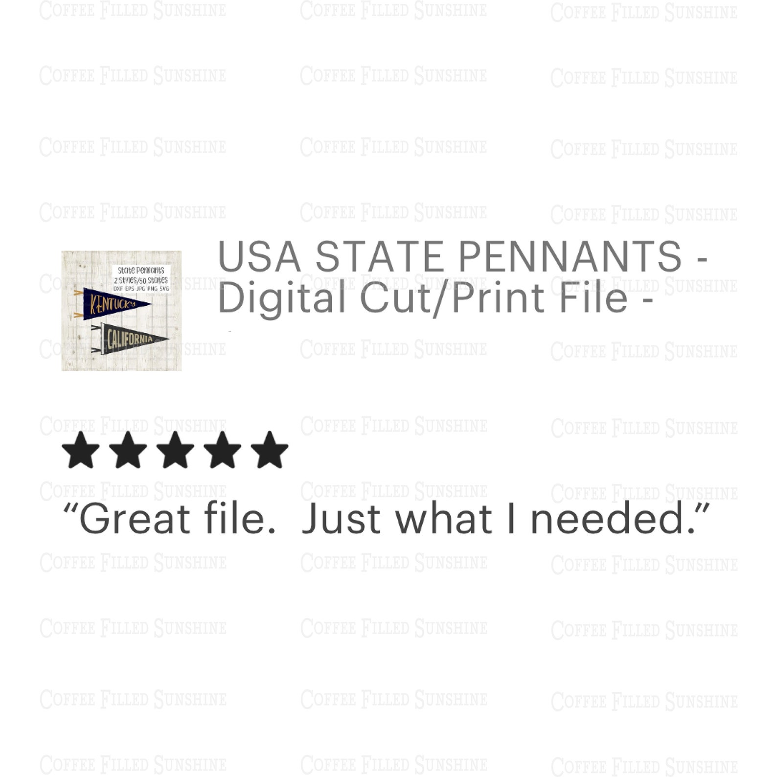 USA STATE PENNANTS - Digital Cut/print File - Instant Download Dxf Eps ...