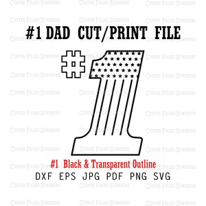 FATHER'S DAY Vector - #1 DAD - Happy Father's Day Gift for Dad ...