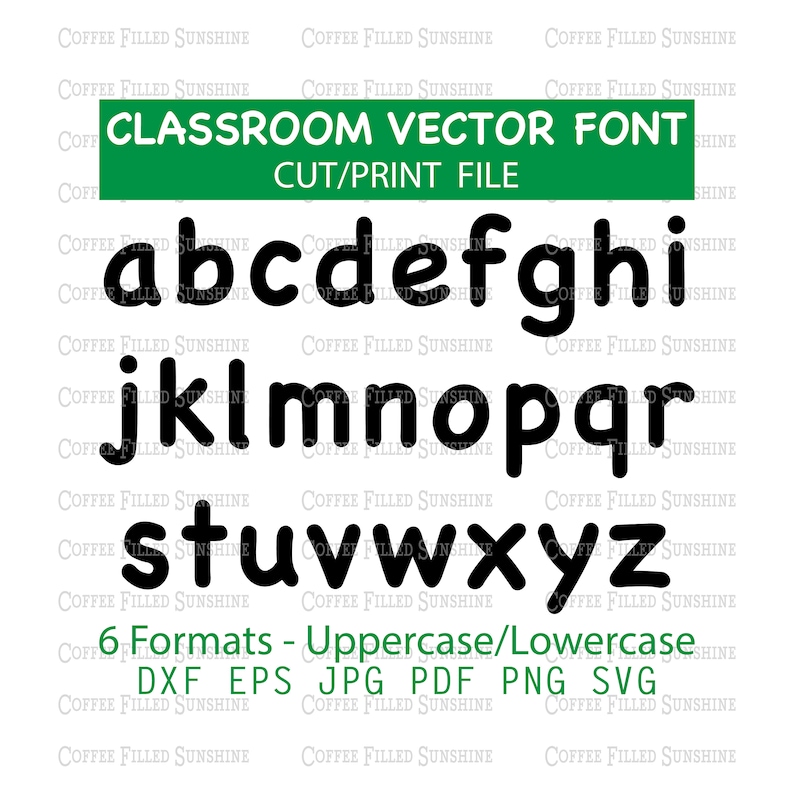 CLASSROOM FONT Schoolhouse Digital File Cut Print File - Etsy France