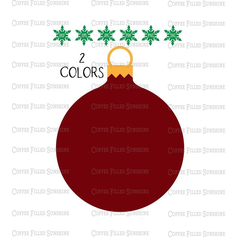 CHRISTMAS ORNAMENT SVG Baubles Digital Download Cutter - Etsy
