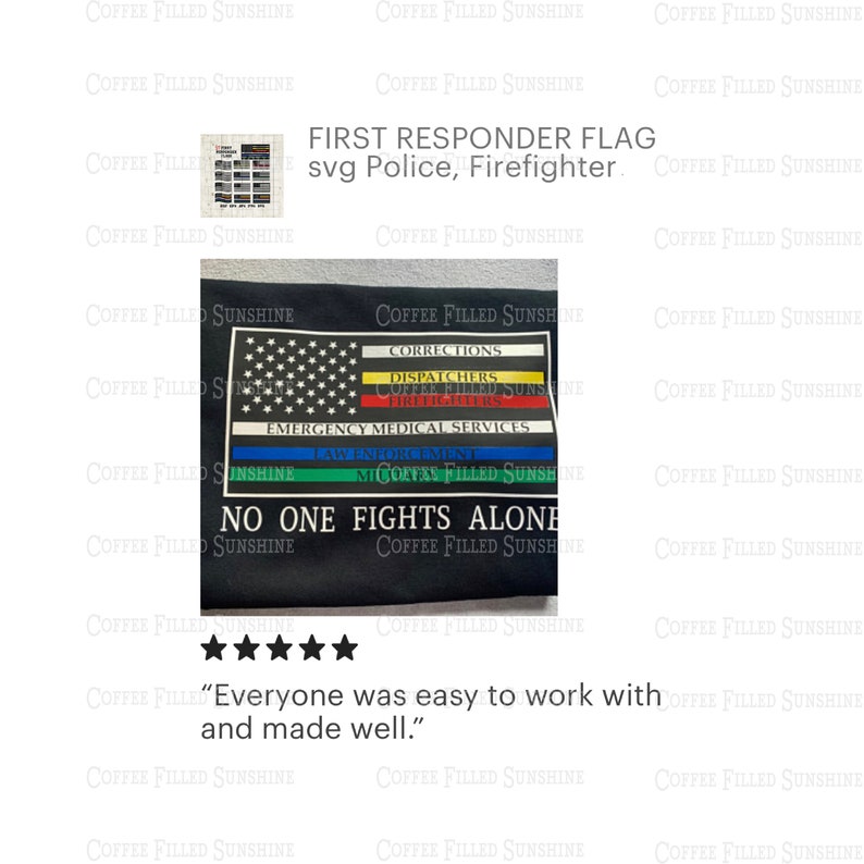 FIRST RESPONDER FLAG Police Firefighter Medical Military | Etsy