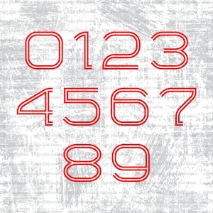 TWO LINE ALPHABET & Numbers, 2 Line Alphabet, 2 Line Numbers, Vector ...