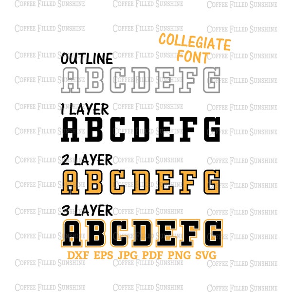 Collegiate Embroidery Font - Etsy