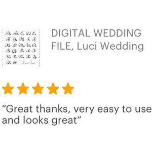 LUCI WEDDING SCRIPT Font - Svg Font, Cut/print File, Instant Download ...