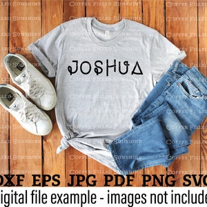 JOSHUA FONT VECTOR - Svg Letters, Cutter File, Printable, Digital ...