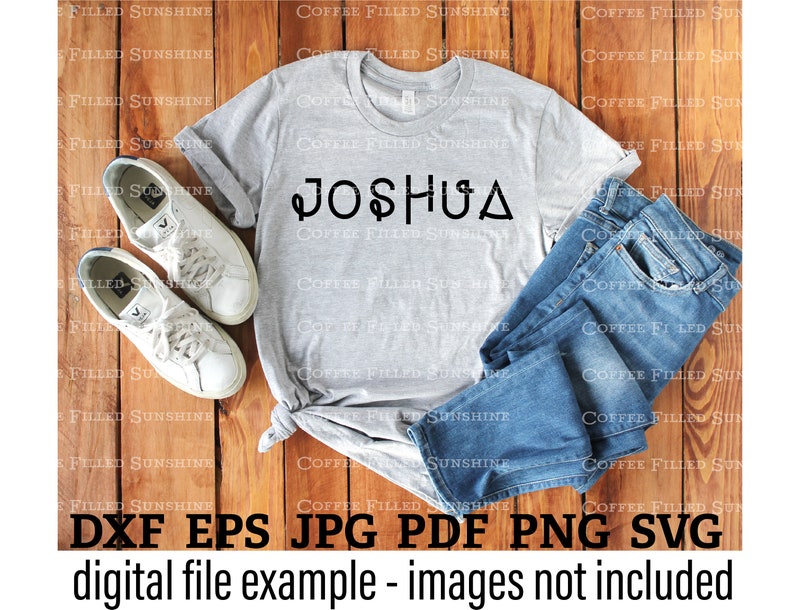 JOSHUA FONT VECTOR Svg Letters Cutter File Printable | Etsy