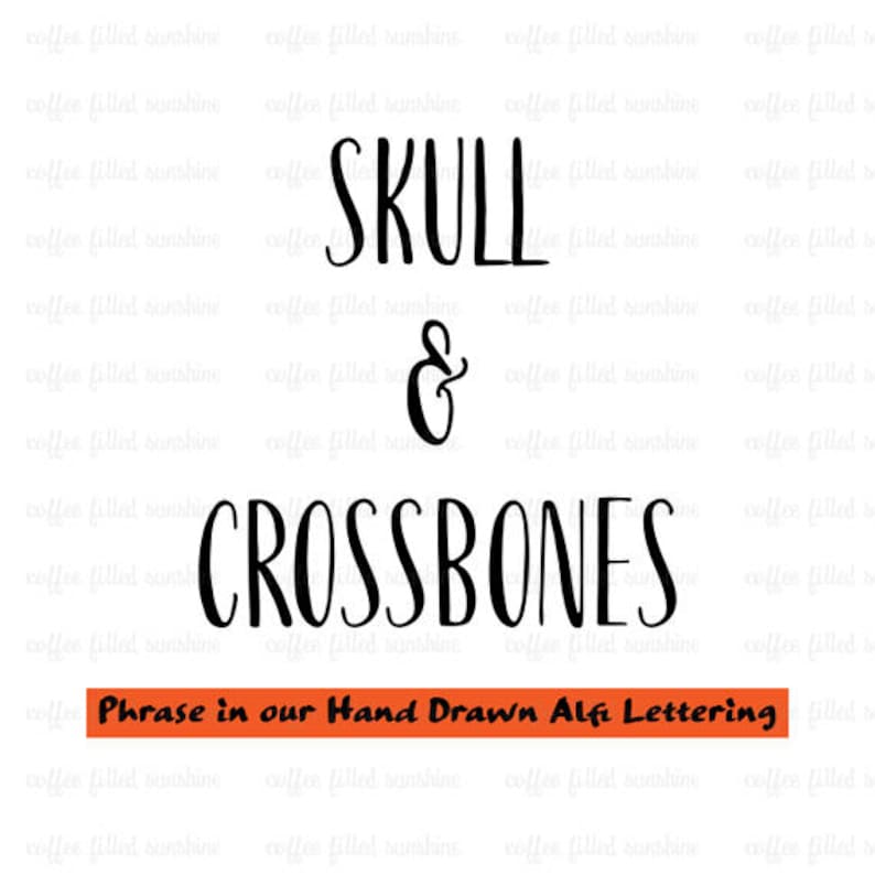 SKULL & CROSSBONES Digital Cut/Print Vector File Halloween | Etsy