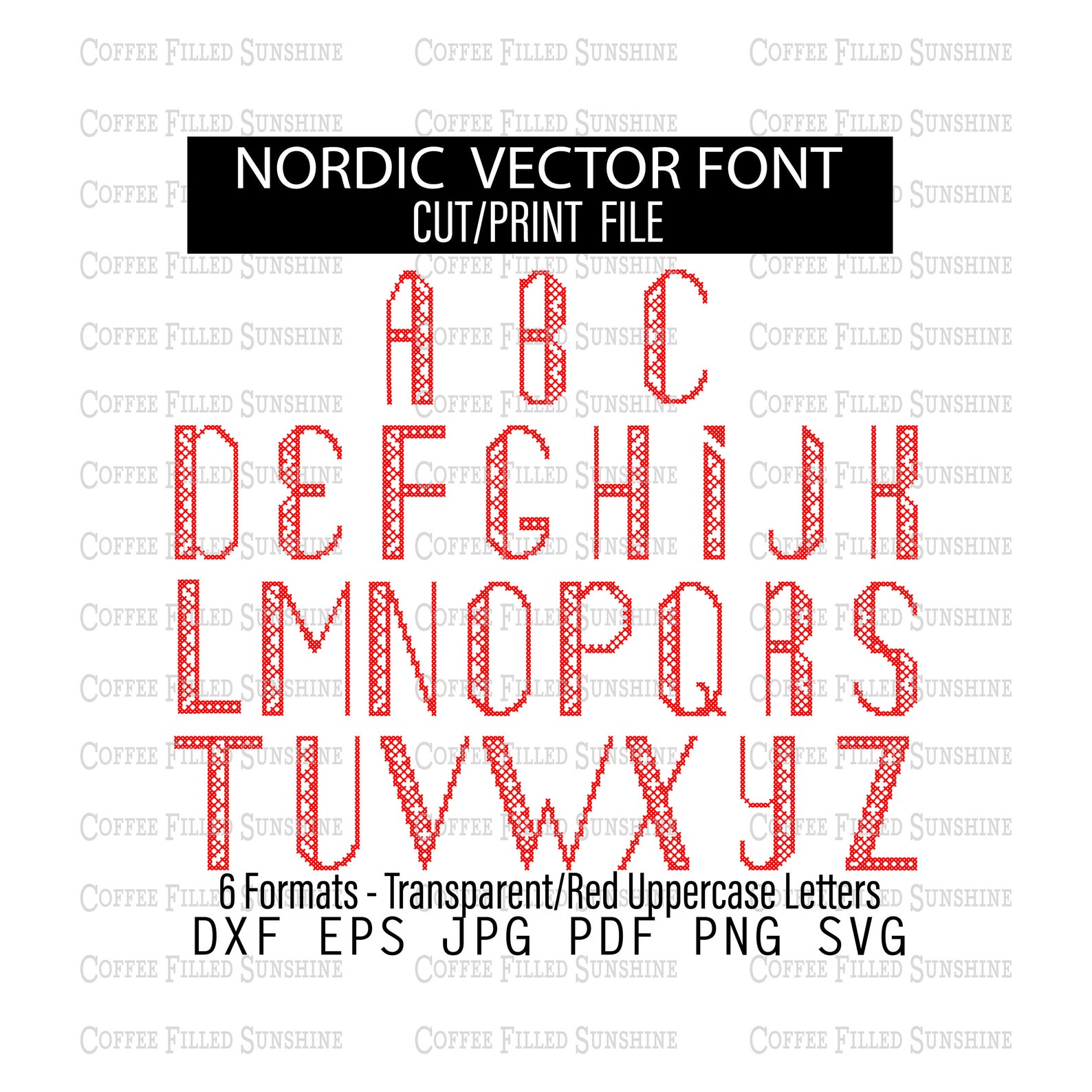 NORDIC FONT Svg Font Cut/print File Instant Download Iron | Etsy