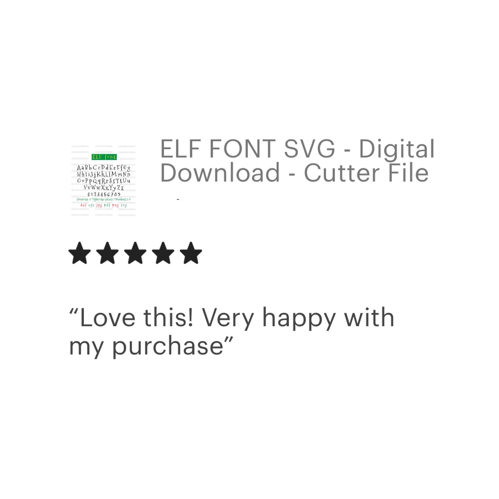 ELF FONT Svg Font VECTOR Font Cut/print File Instant - Etsy