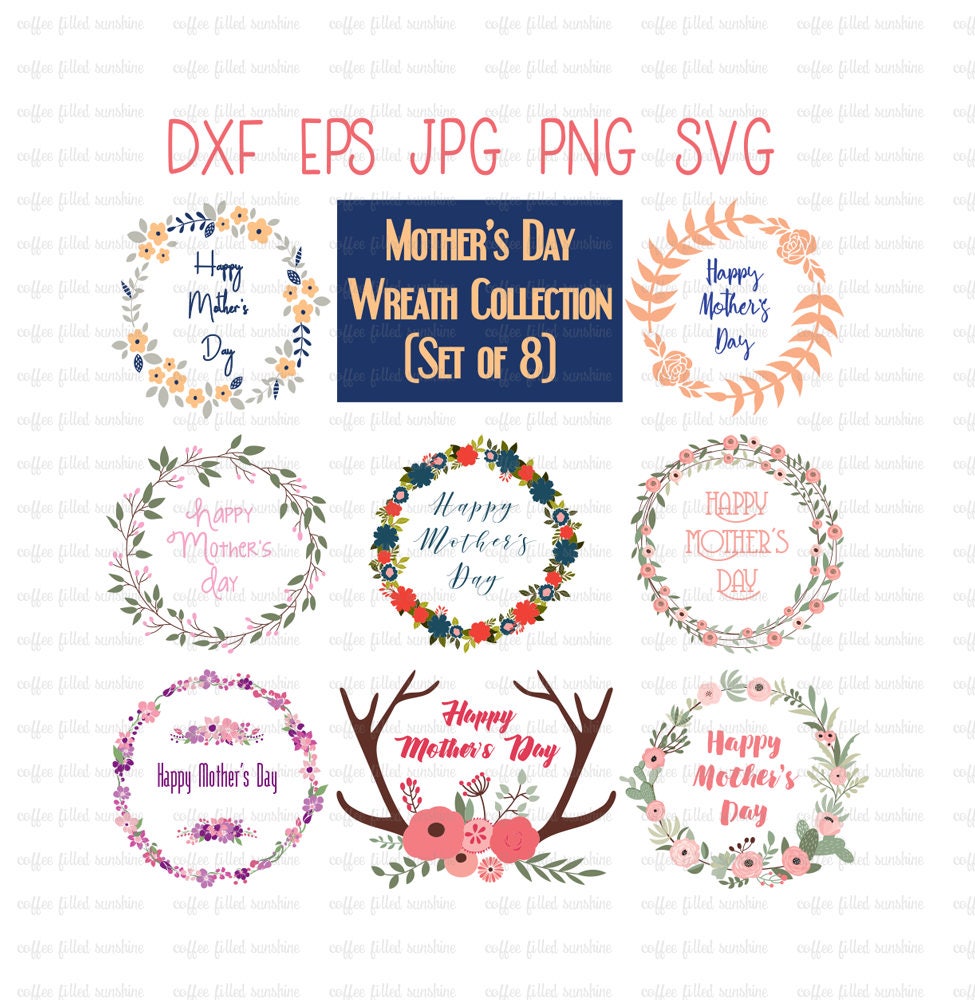 CORONAS DEL DÍA DE LAS MADRES, Archivo de Corte Digital, Feliz Día de ...