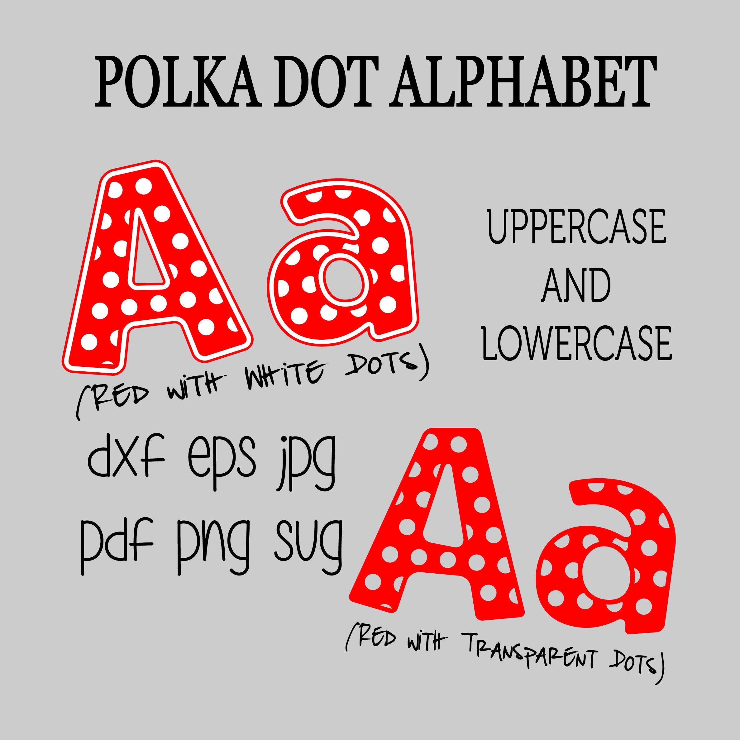 LAYERED POLKA DOT Vector Font Abcs and 123s Teacher Font - Etsy