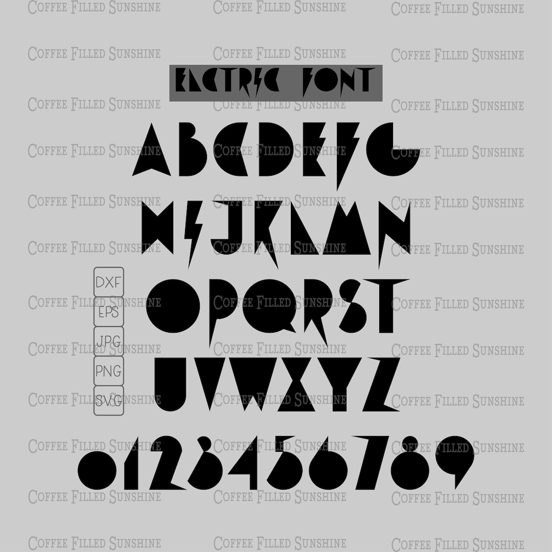 ELECTRIC ROCK STAR Font -digital Cut/print Vector File - Rockband ...