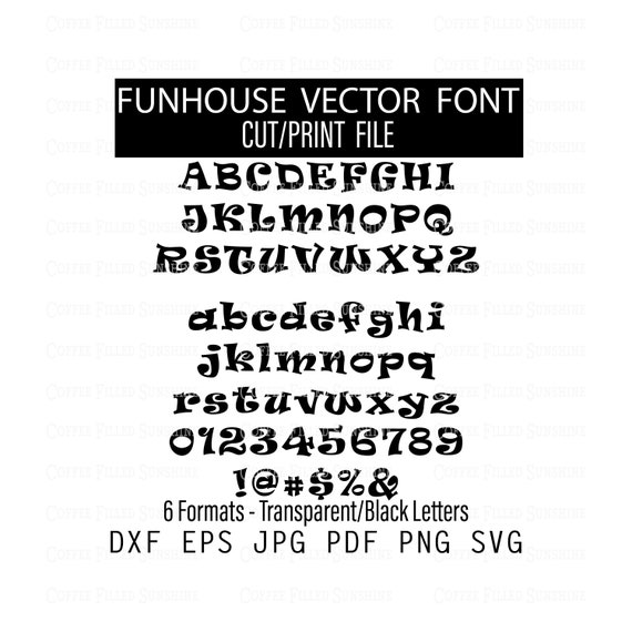 Funhouse Font Fun House | CF | CF201