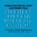 HAMILTON METAL ALPHABET Digital Cut File, Hand Drawn Letters, Vector ...