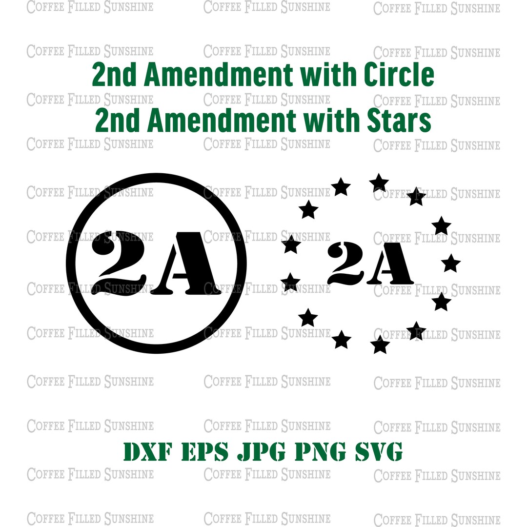 2A Cut Print Vector - 2nd Amendment, Military - Digital Download File ...