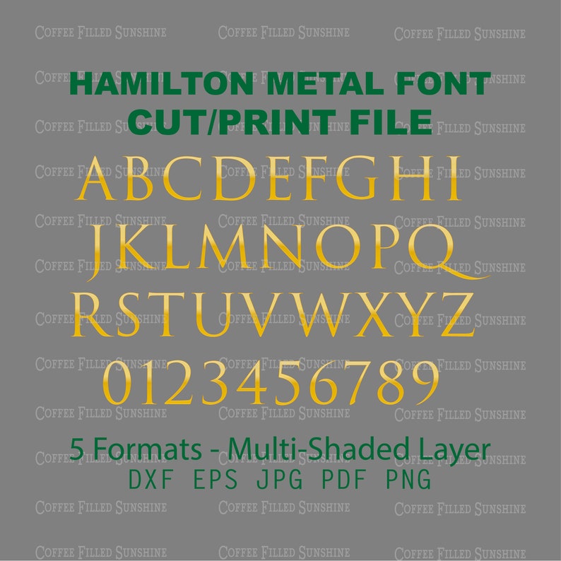 HAMILTON BUNDLE VECTOR Letters Digital Cut File Hand | Etsy