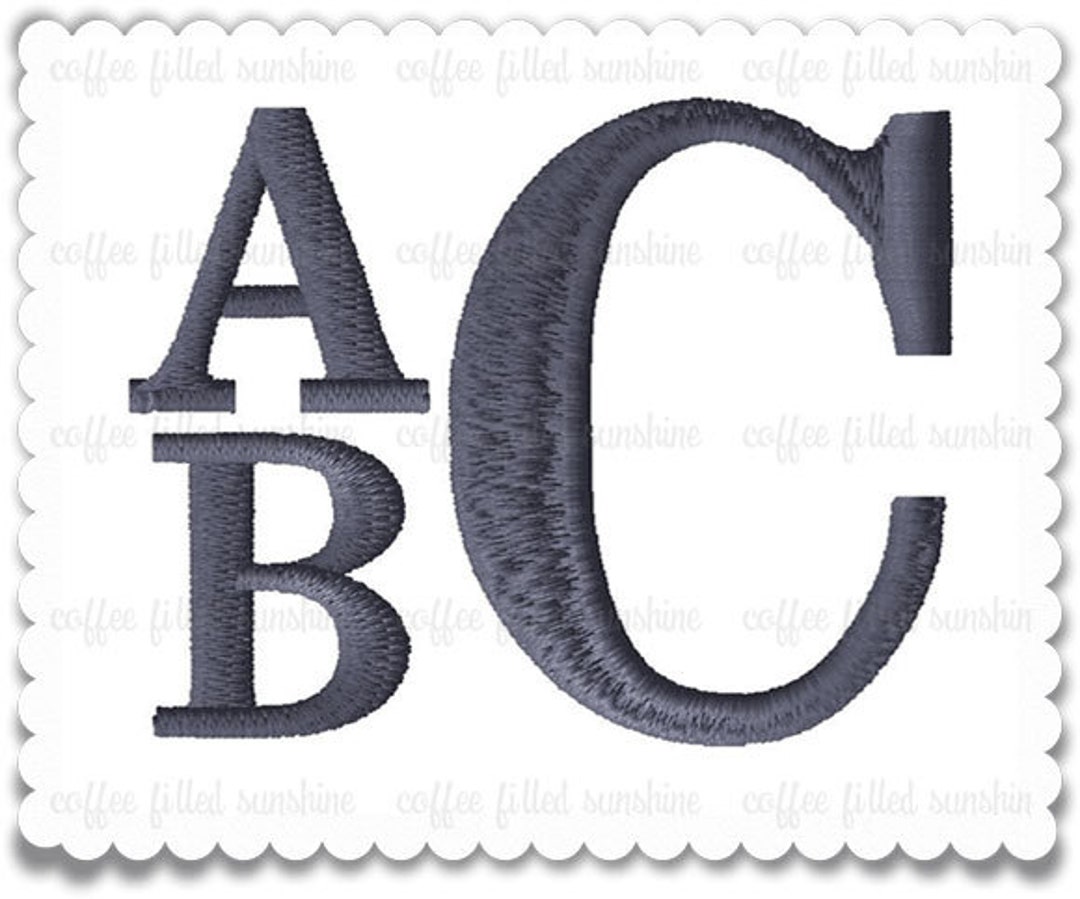 STACKED EMBROIDERY, Stacked Monogram, Boys Monogram, Instant Download ...