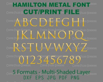HAMILTON BUNDLE VECTOR Letters Digital Cut File Hand | Etsy