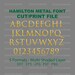 HAMILTON GOLD ALPHABET - Digital Cut File, Hand Drawn Letters, Vector ...