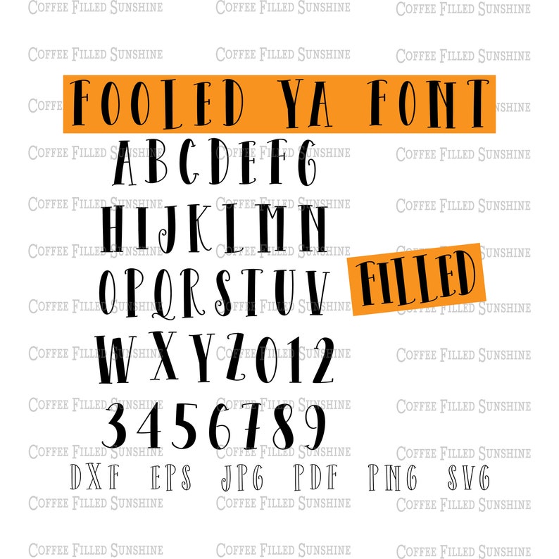 FOOLED YA FONT Vector Letters Cutter File Printable Digital - Etsy