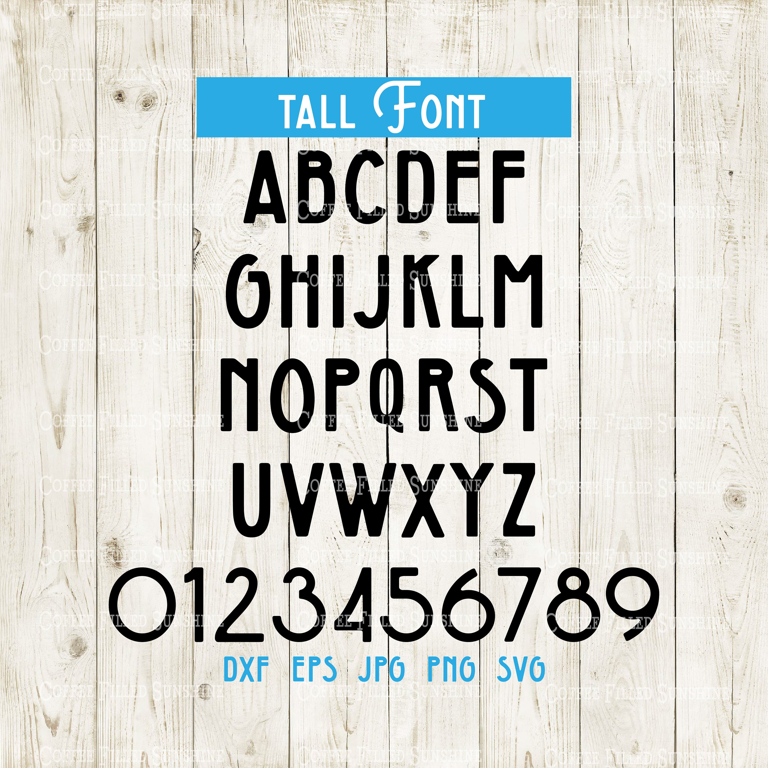 SWOOPY and TALL FONT A-Z Letters and 0-9 Numbers Included - Etsy