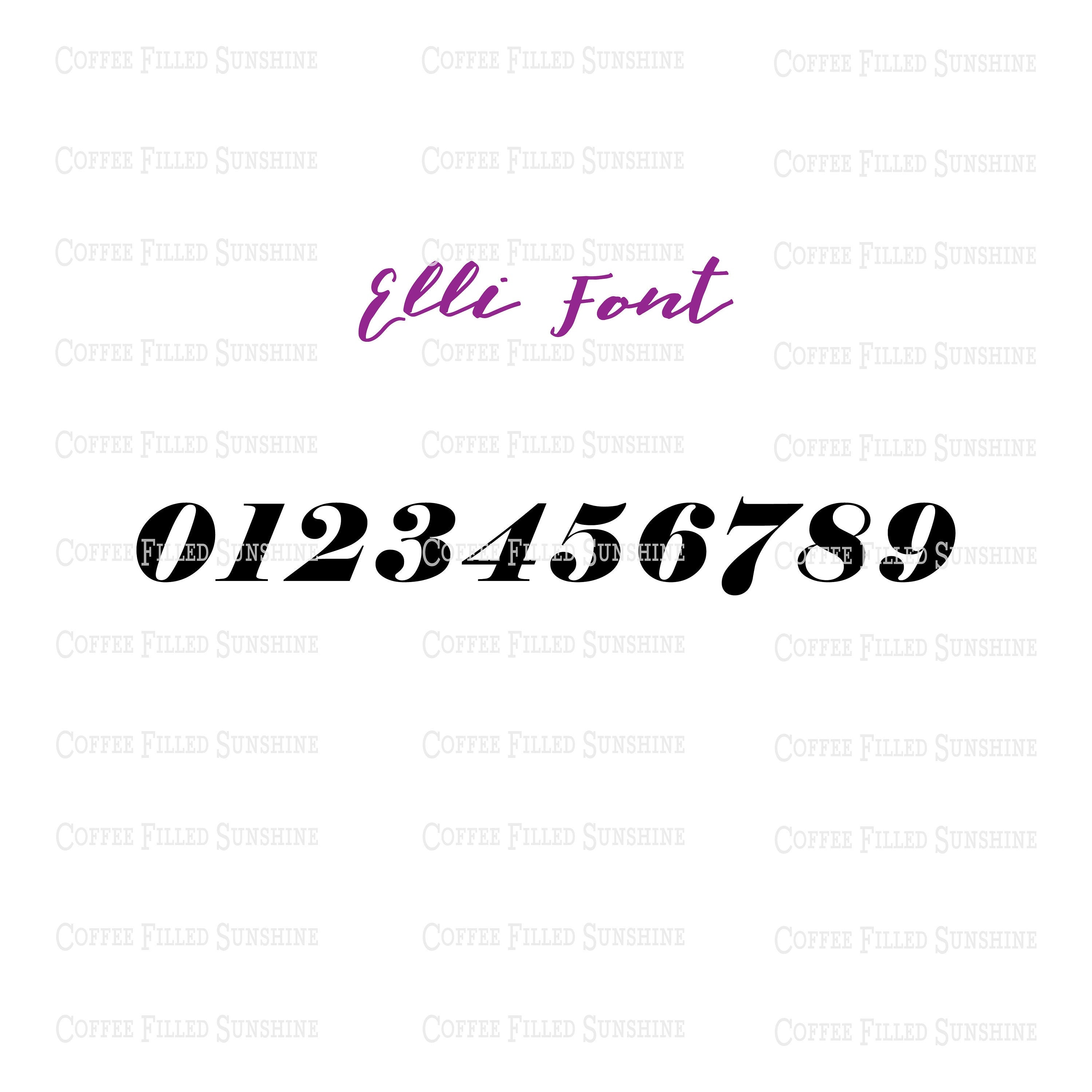 ELLI SCRIPT FONT svg Font Cut/Print File Instant Download | Etsy