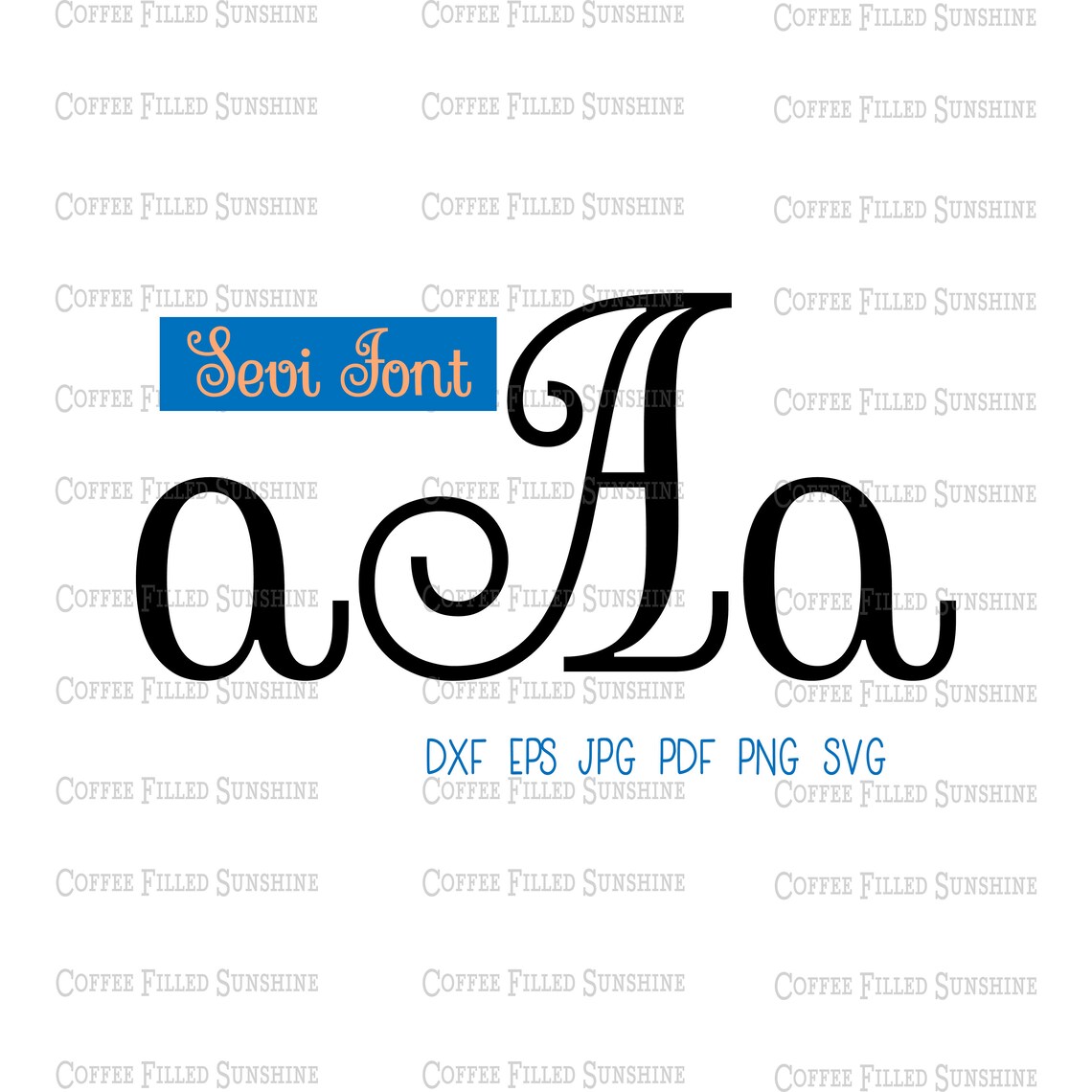 SEVI SCRIPT FONT Svg Font Cut/print File Instant Download - Etsy