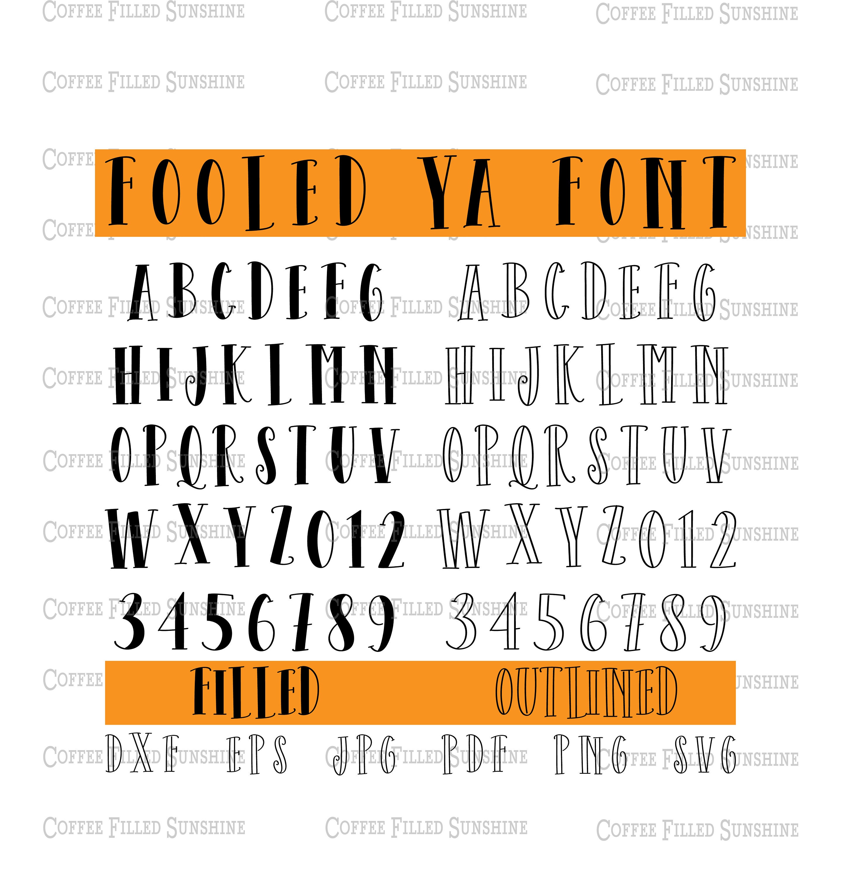 FOOLED YA FONT Vector Letters Cutter File Printable Digital - Etsy